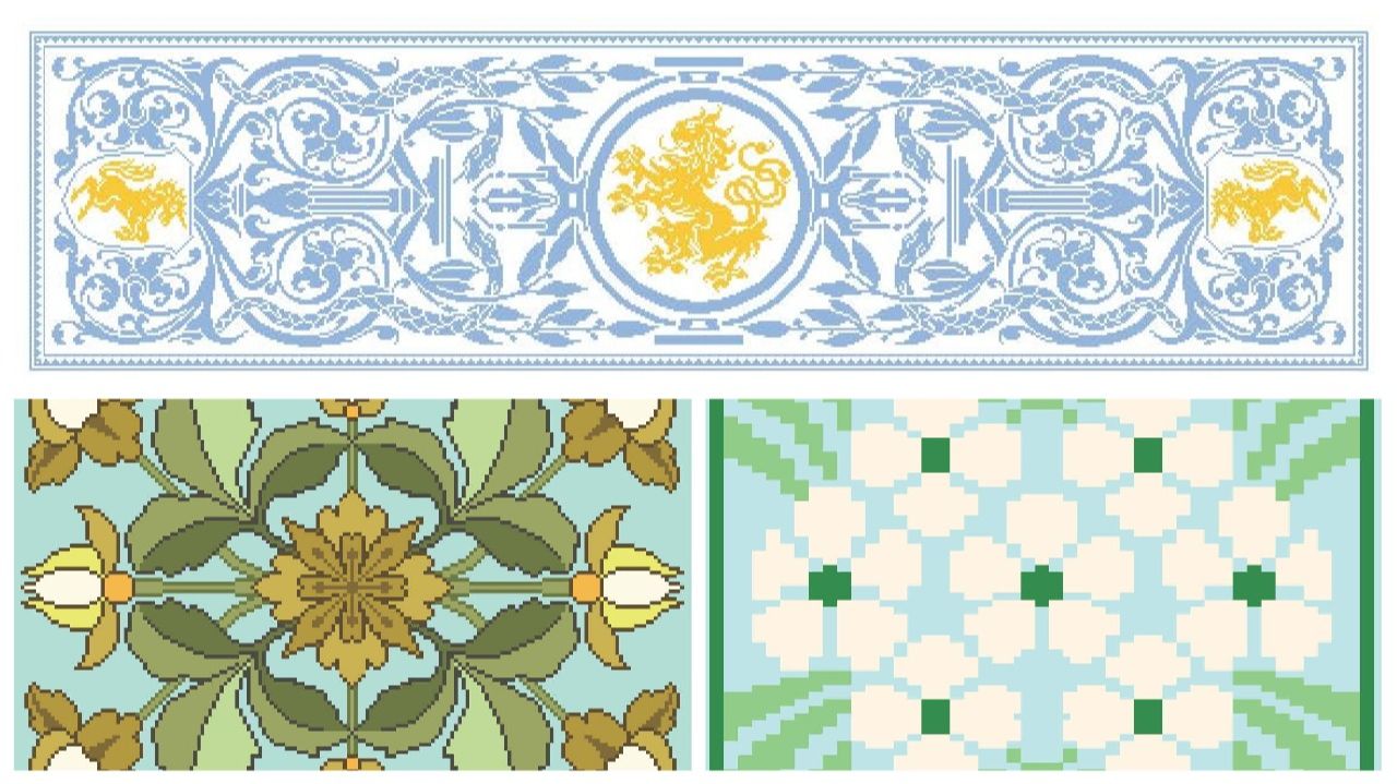 🕰️🧶 Старинные СХЕМЫ. Подборка №184. Art Nouveau для вязания и рукоделия. 🧶🕰️