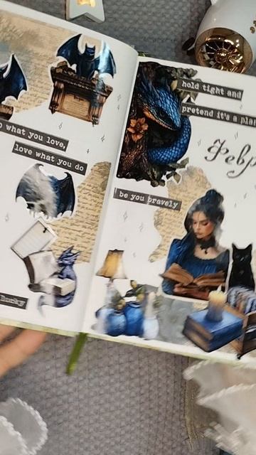 Ежедневник на февраль. Немного мрачной готики.