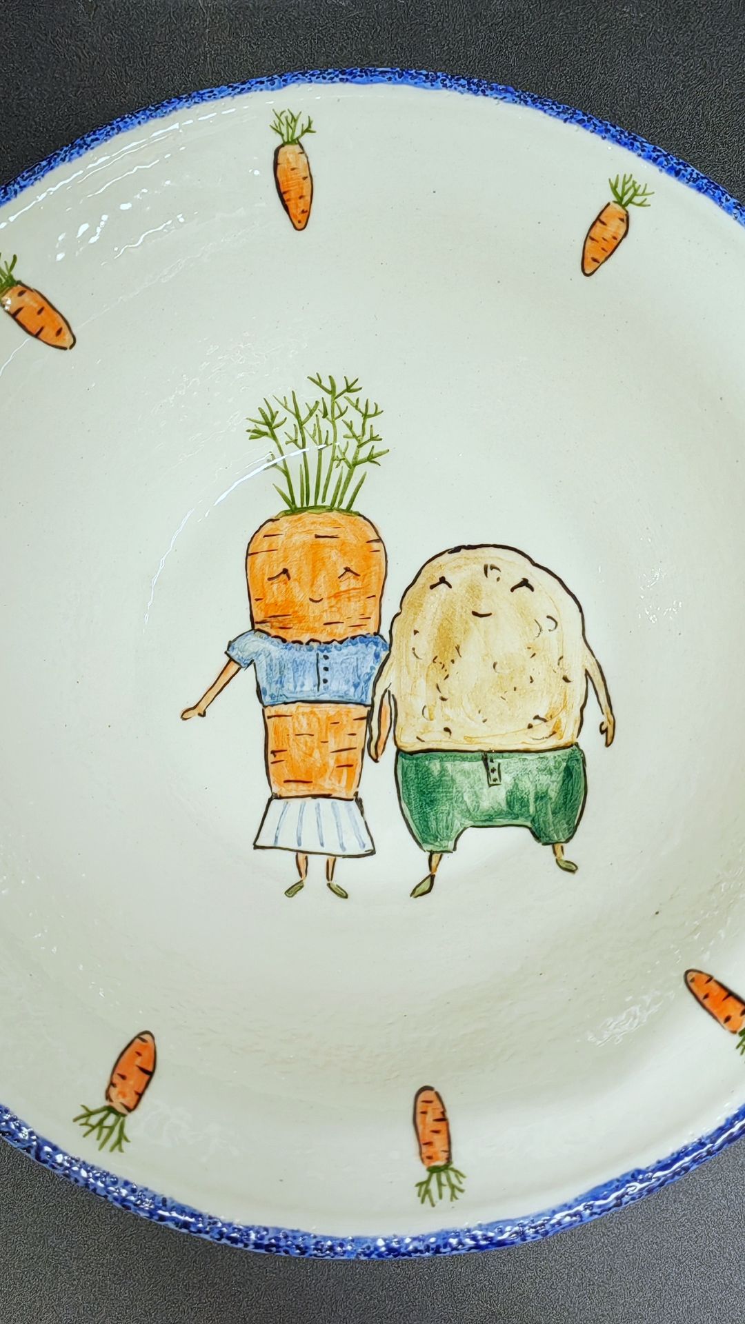 Тарелочка под первое блюдо "Морковочка и Картофель"