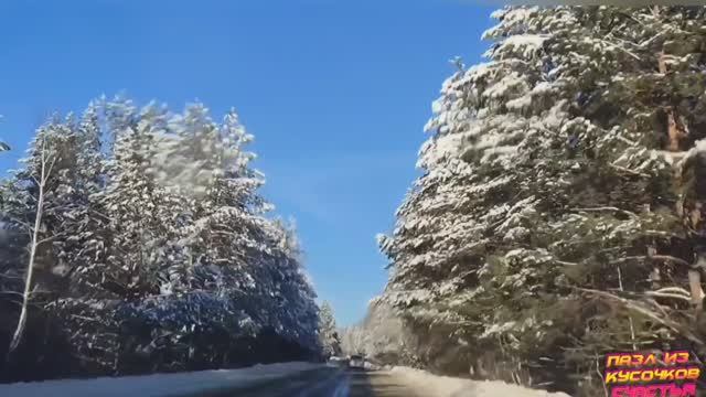 Поездка на дачу после снегопадов.