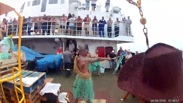 Экватор, прохождение экватора, ритуал на пароходе. Часть - 2