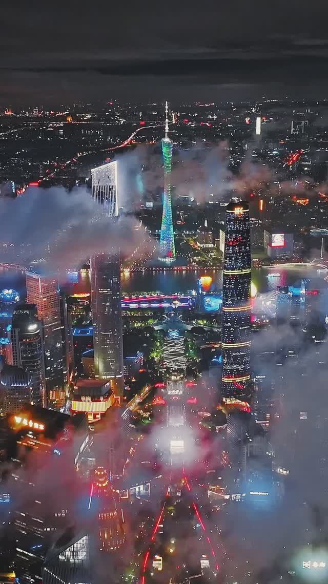 Ночной пейзаж Гуанчжоу