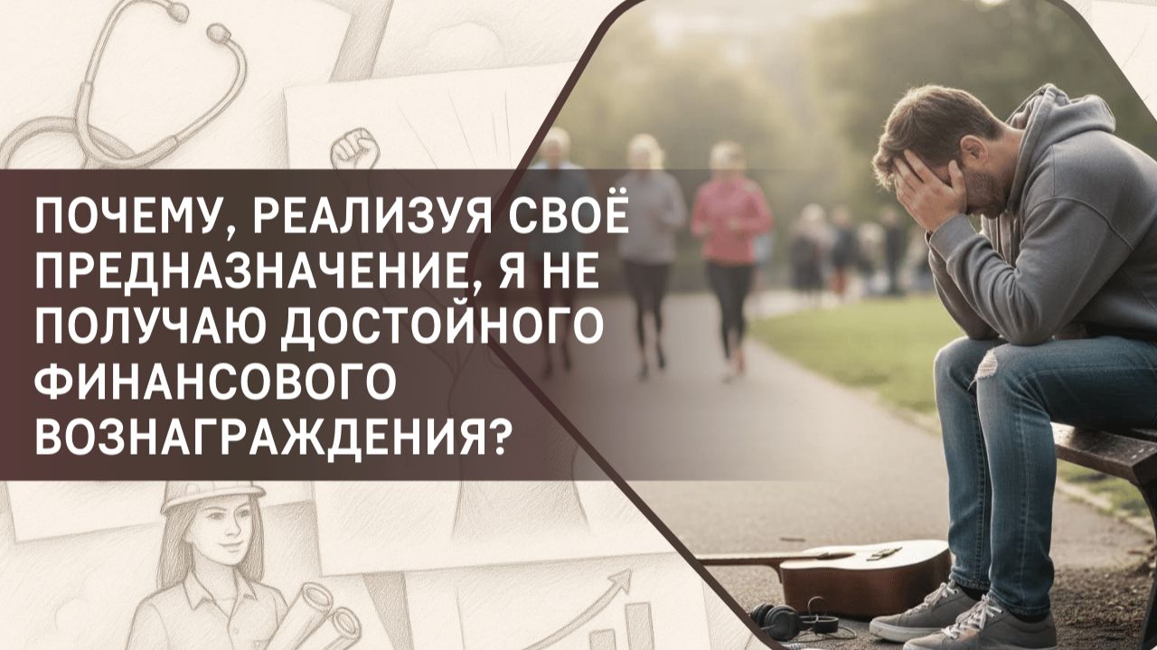 Почему, реализуя своё предназначение, я не получаю достойного финансового вознаграждения?