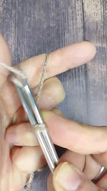 Набор петель на спицы. Способ 2.