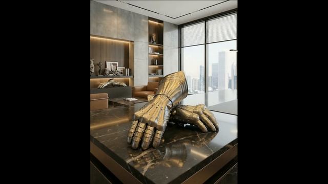 Латные перчатки для интерьера