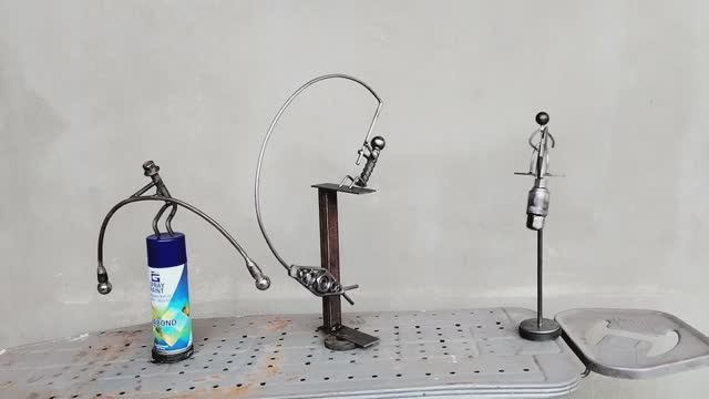 Удивительные идеи изделий из металлолома.