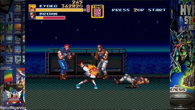 River City Girls(HACK) Игра Sega Mega Drive Прохождение игры.