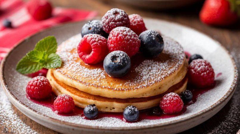 Пышные панкейки на молоке