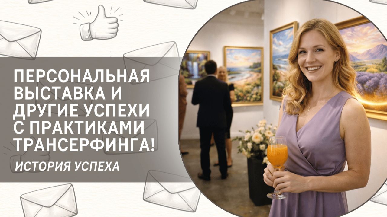 Персональная выставка и другие успехи с практиками Трансерфинга! История успеха