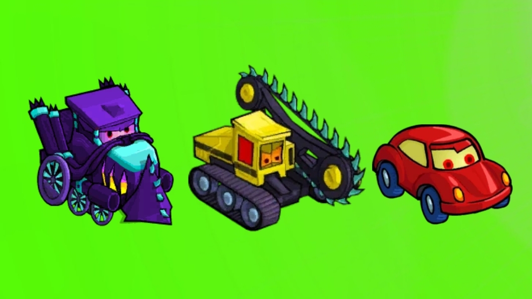 Локомашина против Берсеркера против Битли в Кар итс кар 3