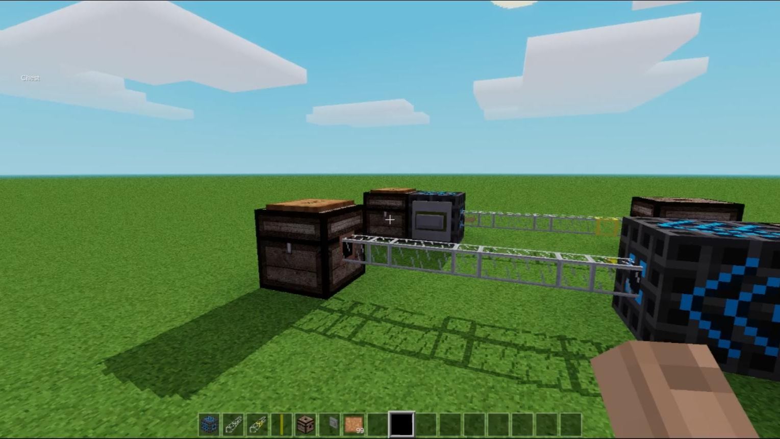 Как построить обменный механизм (магазин) в minetest ы модами pipeworks и mesekons