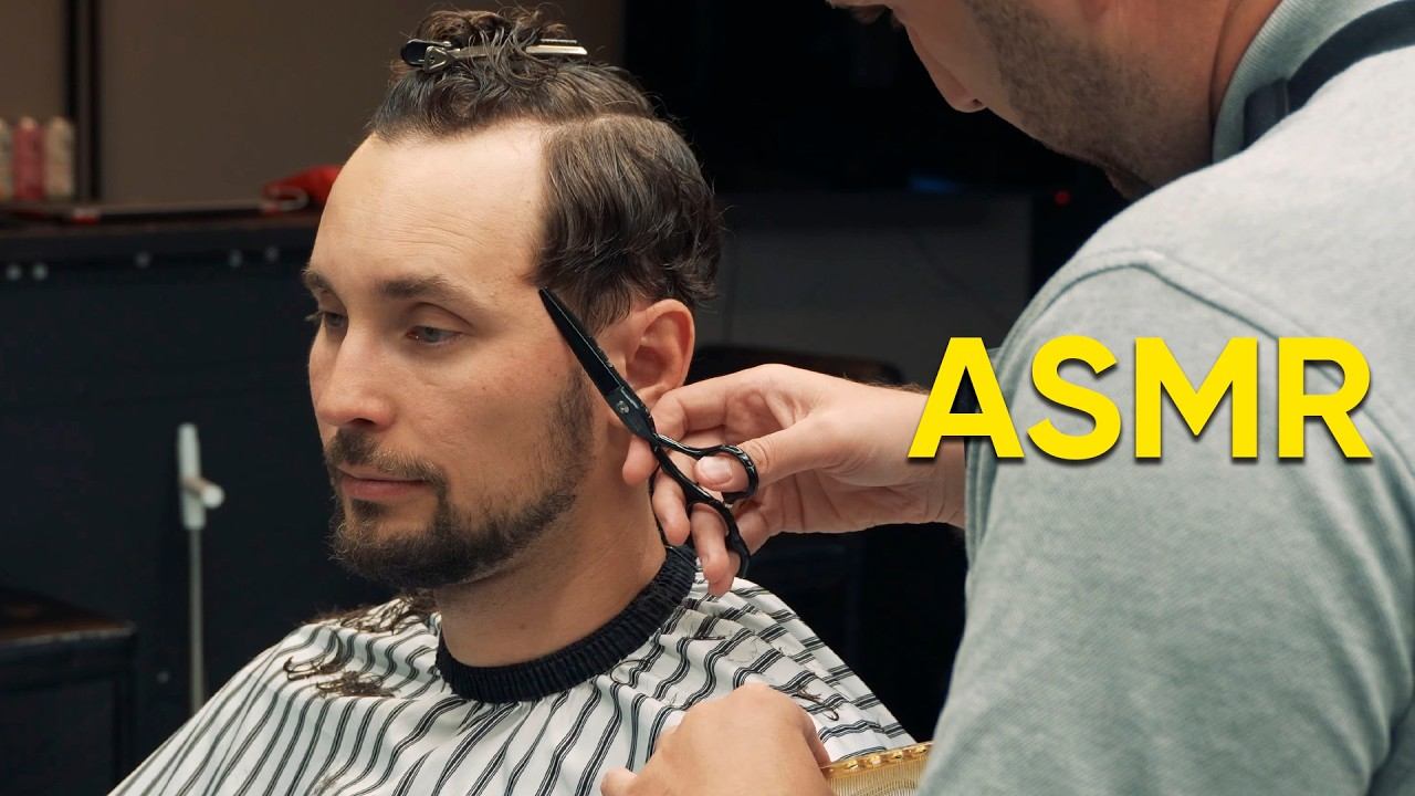 АСМР / ASMR 💈 Самая спокойная стрижка ножницами, которую вы услышите сегодня вечером!