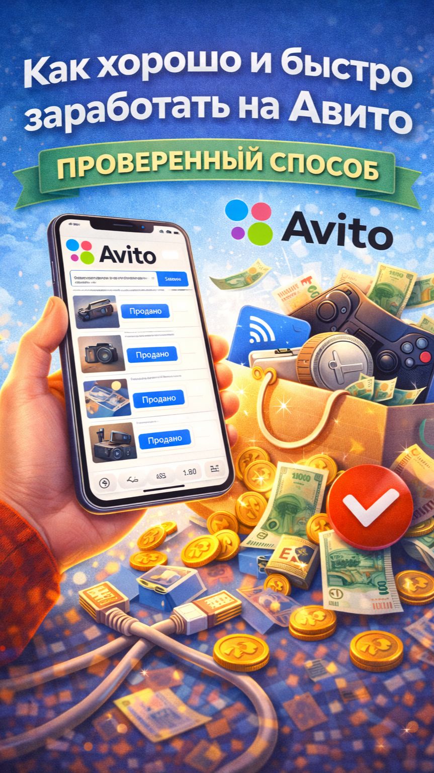 Как хорошо и быстро заработать на Авито ПРОВЕРЕННЫЙ СПОСОБ #авито #avito