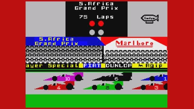 Formula One (ZX Spectrum) - полное прохождение на стриме, часть 2