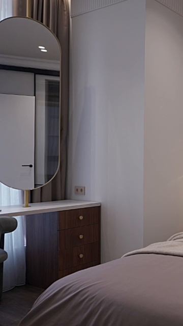 Гипсовые панели в спальне