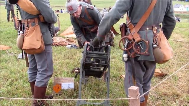 Расчёт немецкого пулемёта MG 08