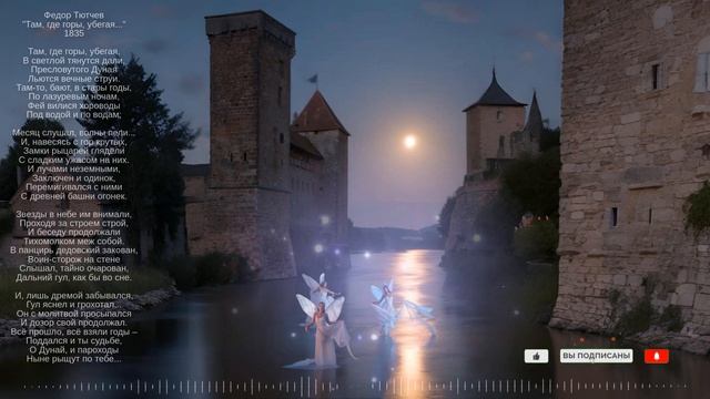 Федор Тютчев "Там, где горы, убегая..." 1835