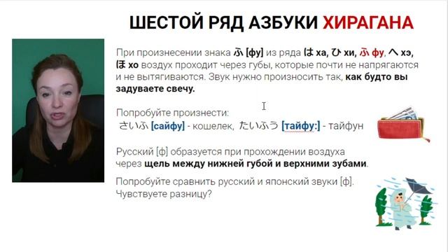 Хирагана. Урок №3_ な に ぬ ね の、は ひ ふ へ ほ