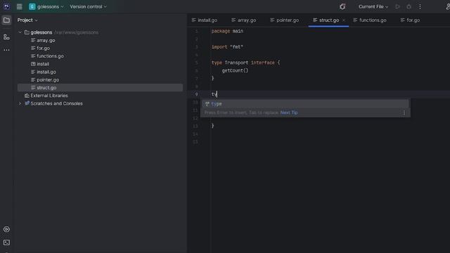 Изучаем go. Урок 6. Структуры и интерфейсы