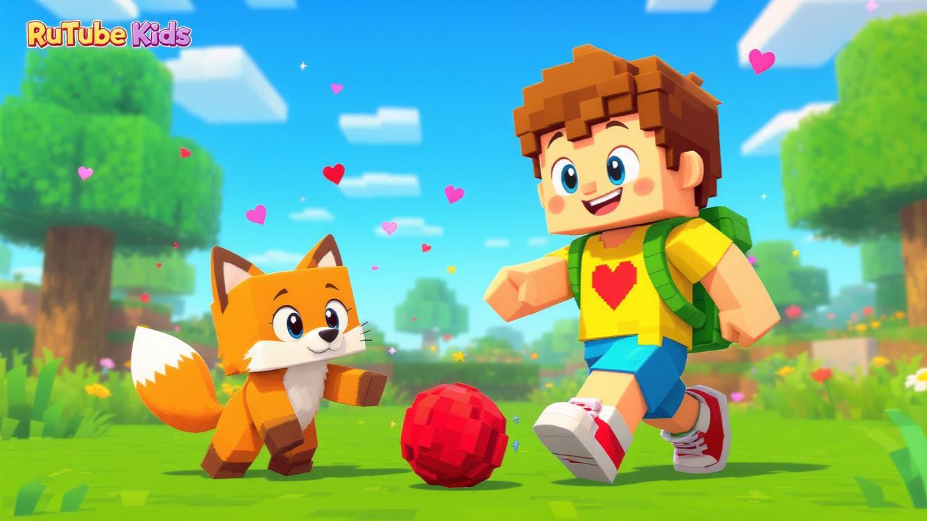 Лёня находит потерянный мячик! Друзья всегда помогают ❤️ | Добрый voxel мультик