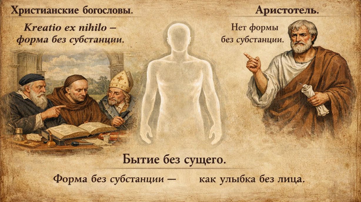 Бытие и Сущее. Форма и Субстанция. Творение из ничего - Форма без Субстанции.