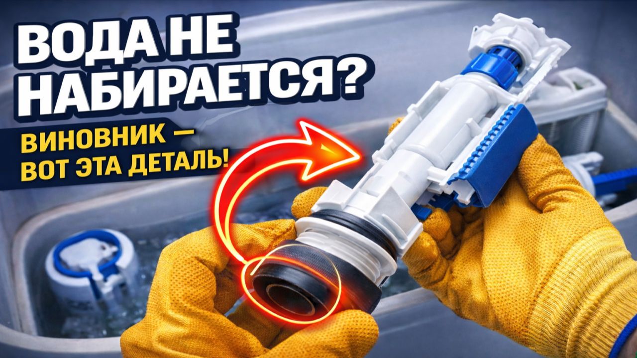 Устраняем Течь Бачка Унитаза, замена лепестка