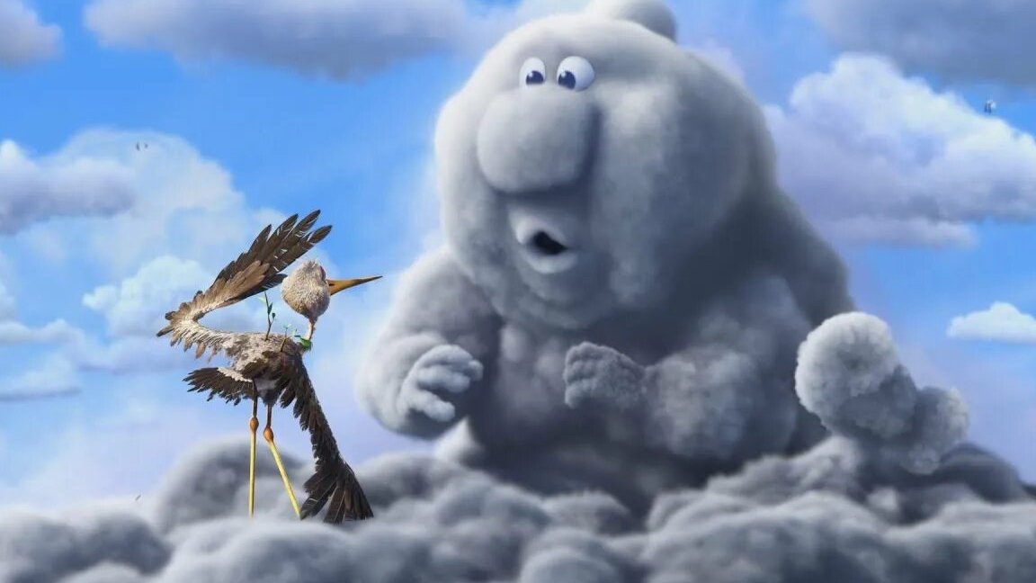 Аист и облако мультфильм смотреть