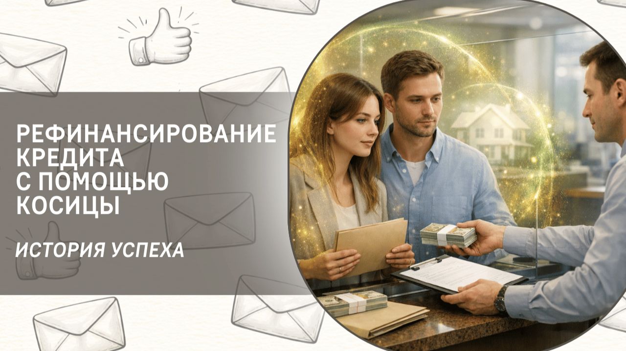 Рефинансирование кредита с помощью косицы. История успеха