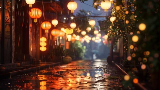 Ночной дождь в городе — спокойный шум дождя для сна и расслабления • 3 часа