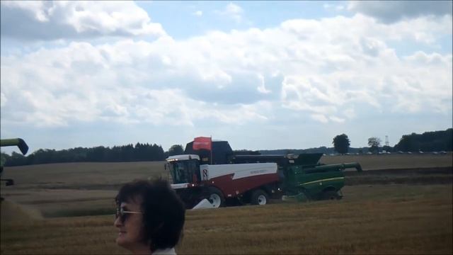 Уборка пшеницы 2017 _ 3x CLAAS LEXION 760 _ 2x John Deere _ RSM ACROS 595 Plus