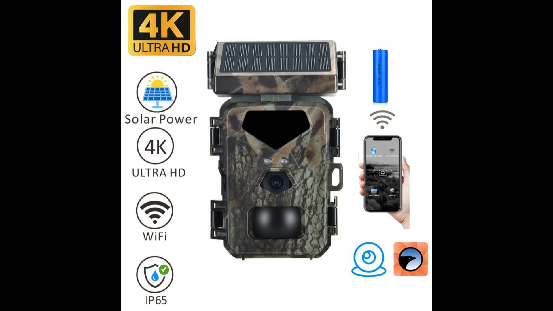 Фотоловушка MINI 700W с солнечной панелью.