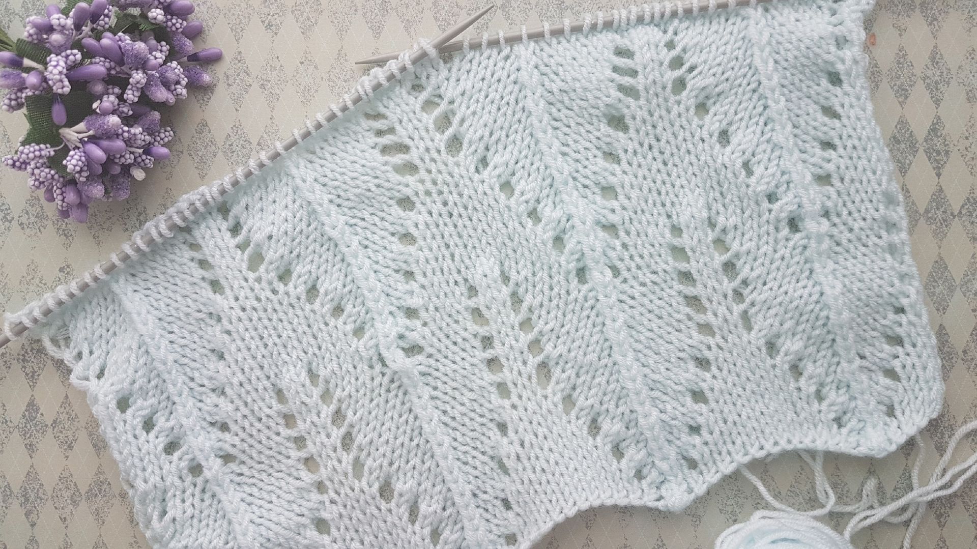 🌼 Узор «Летняя Нежность» Спицами: Воздушное Кружево для Тонких Вещей | Подробный Мастер-Класс 🌼