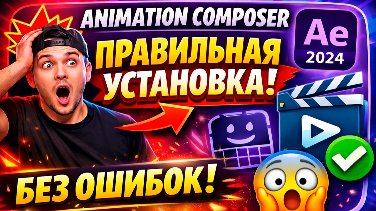 Animation Composer — ПРАВИЛЬНАЯ установка! Работает без ошибок в After Effects