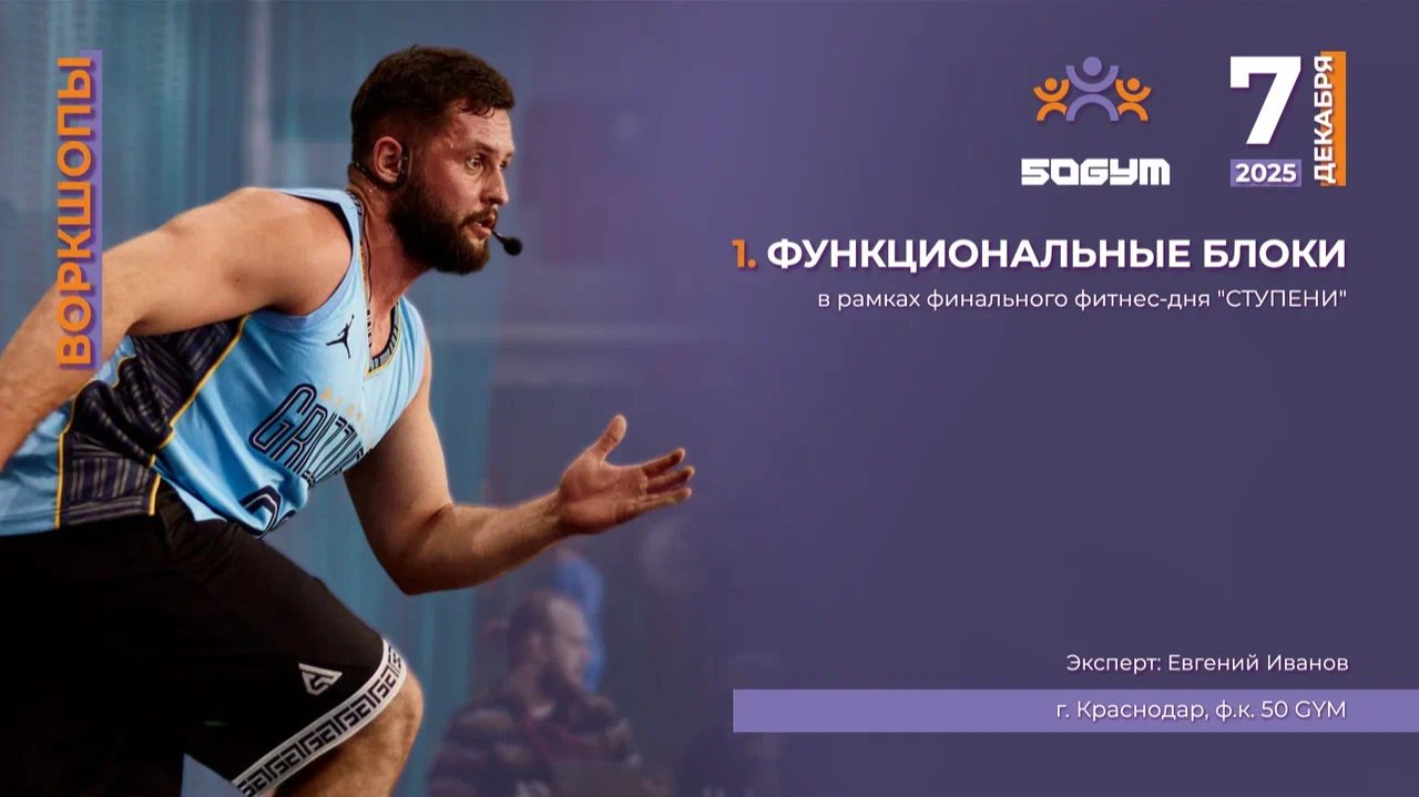 Конечная функциональная связка    (г. Краснодар) Евгений Иванов, Фитнес день "Ступени" ФПФКК
