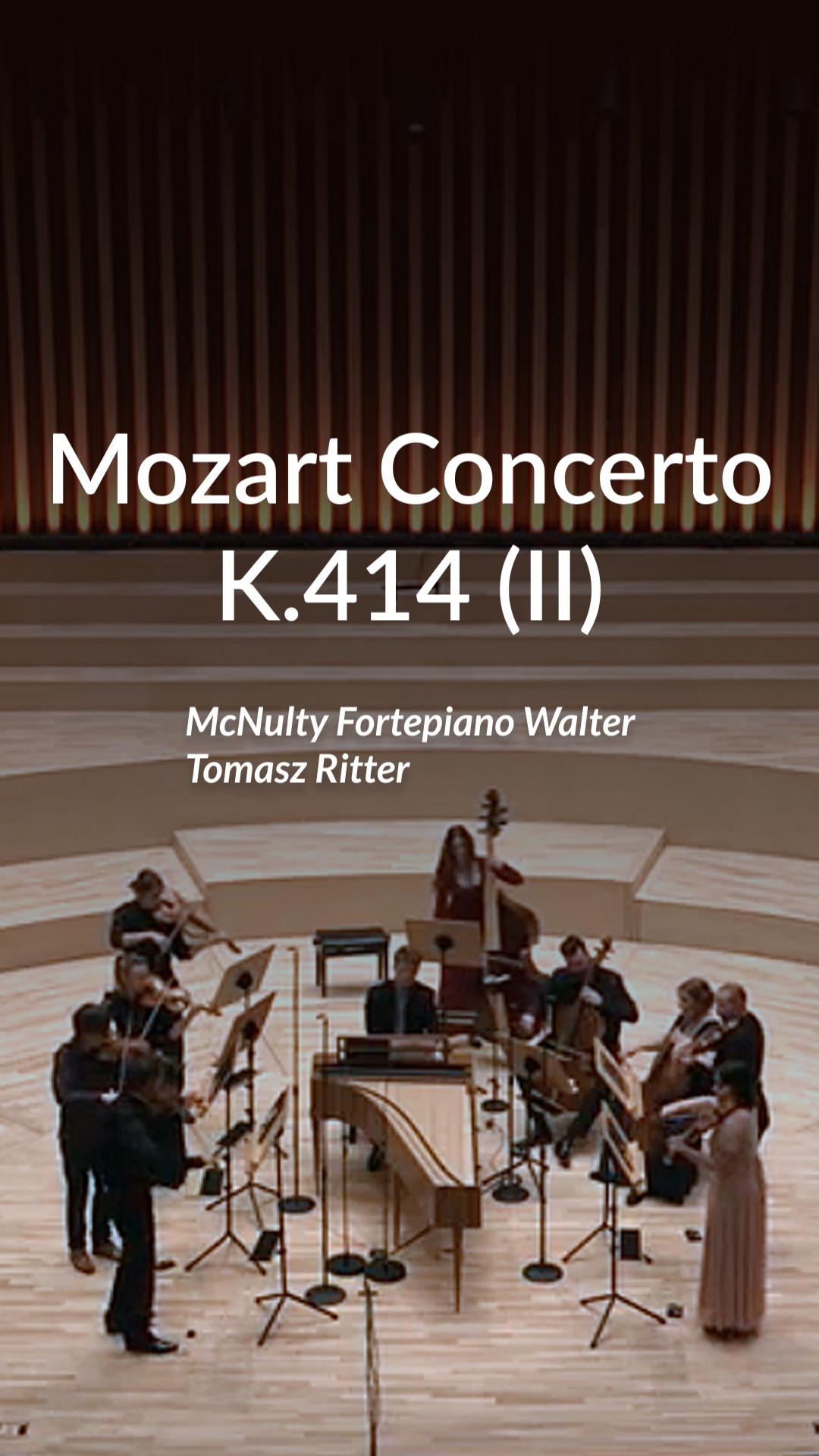 Моцарт Концерт № 12 KV 414, II. Andante (Part 1)| Томаш Риттер на рояле Walter (копия МакНалти)