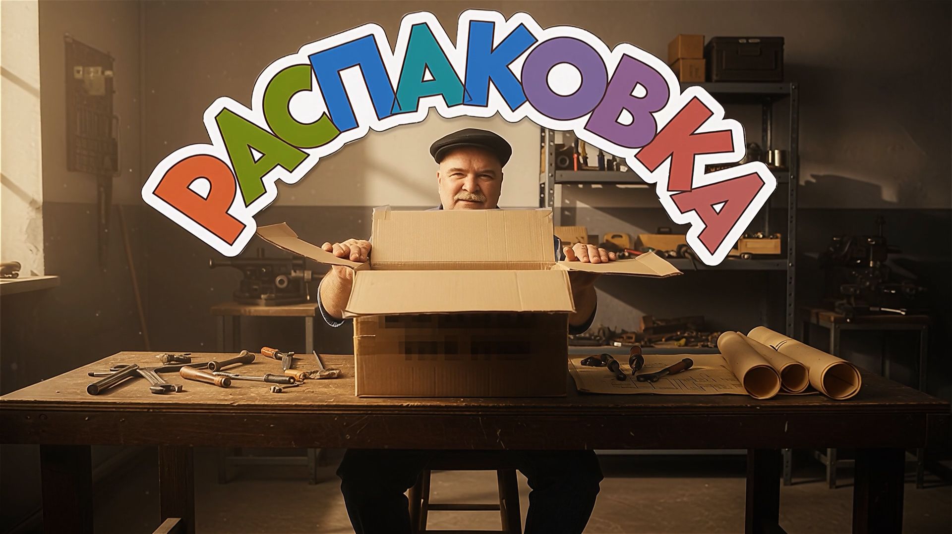 Распаковка в бане. Кое-какая оснастка для строительства.