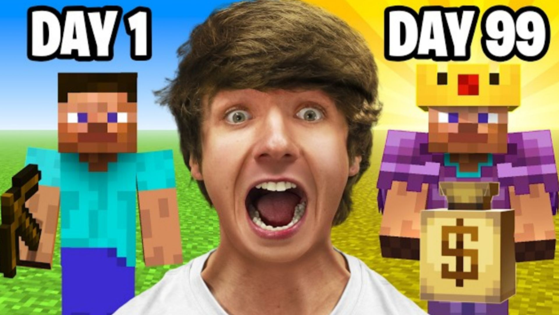 Mr.BEAST МИСТЕР БИСТ 100$ ЗА КАЖДЫЙ ДЕНЬ ВЫЖИВАНИЯ В ХАРДКОРЕ В МАЙНКРАФТ НОВОЕ ВИДЕО МАЙНКРАФТ 2026