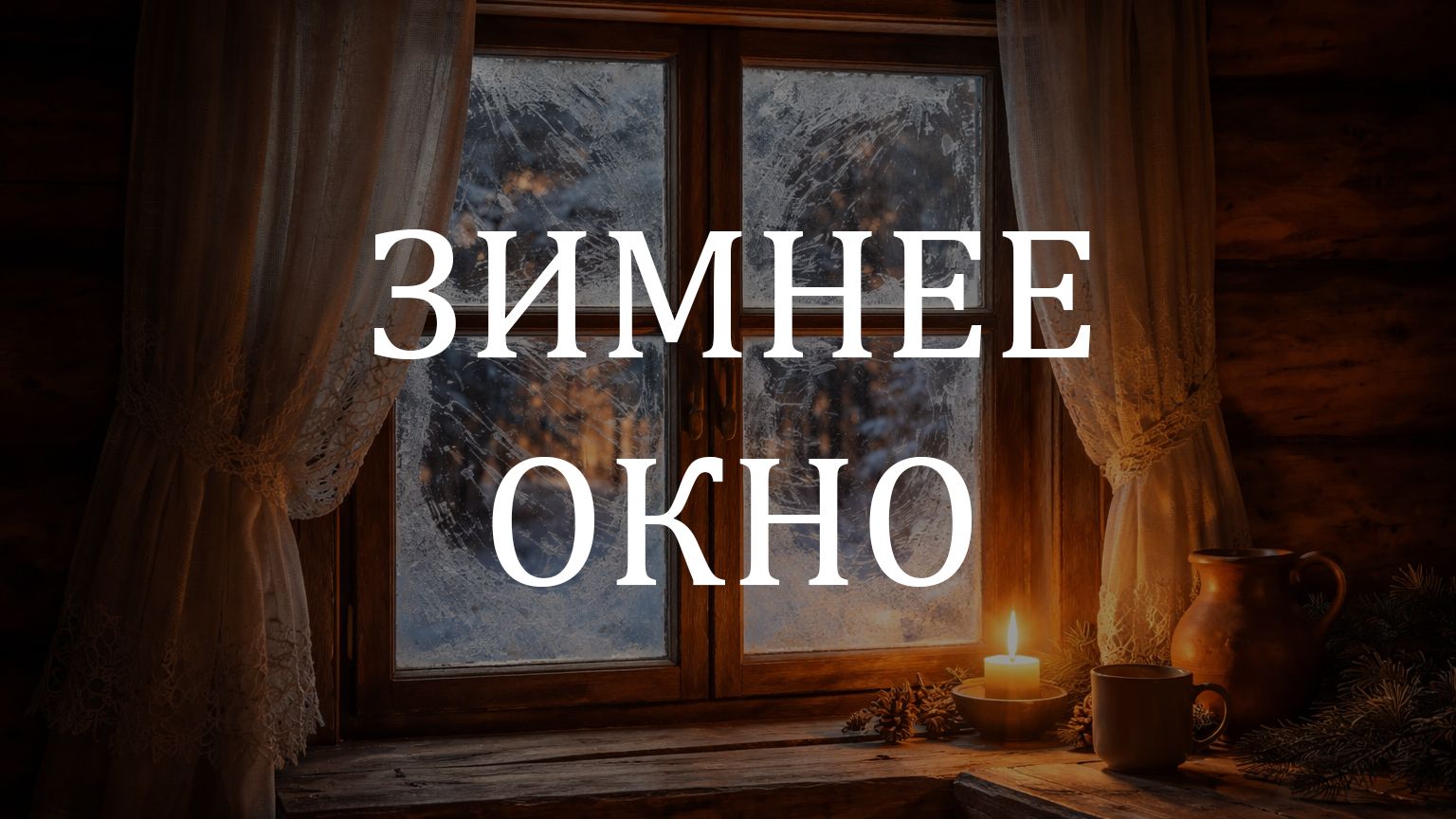 Звук ветра | Уютное зимнее окно | Видео для сна и релакса