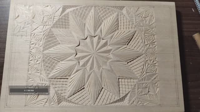 Работа в стиле геометрической резьбы. (8)