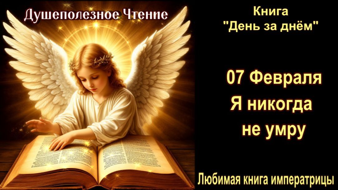 07 Февраля  "Я никогда не умру" Книга "День за днем"