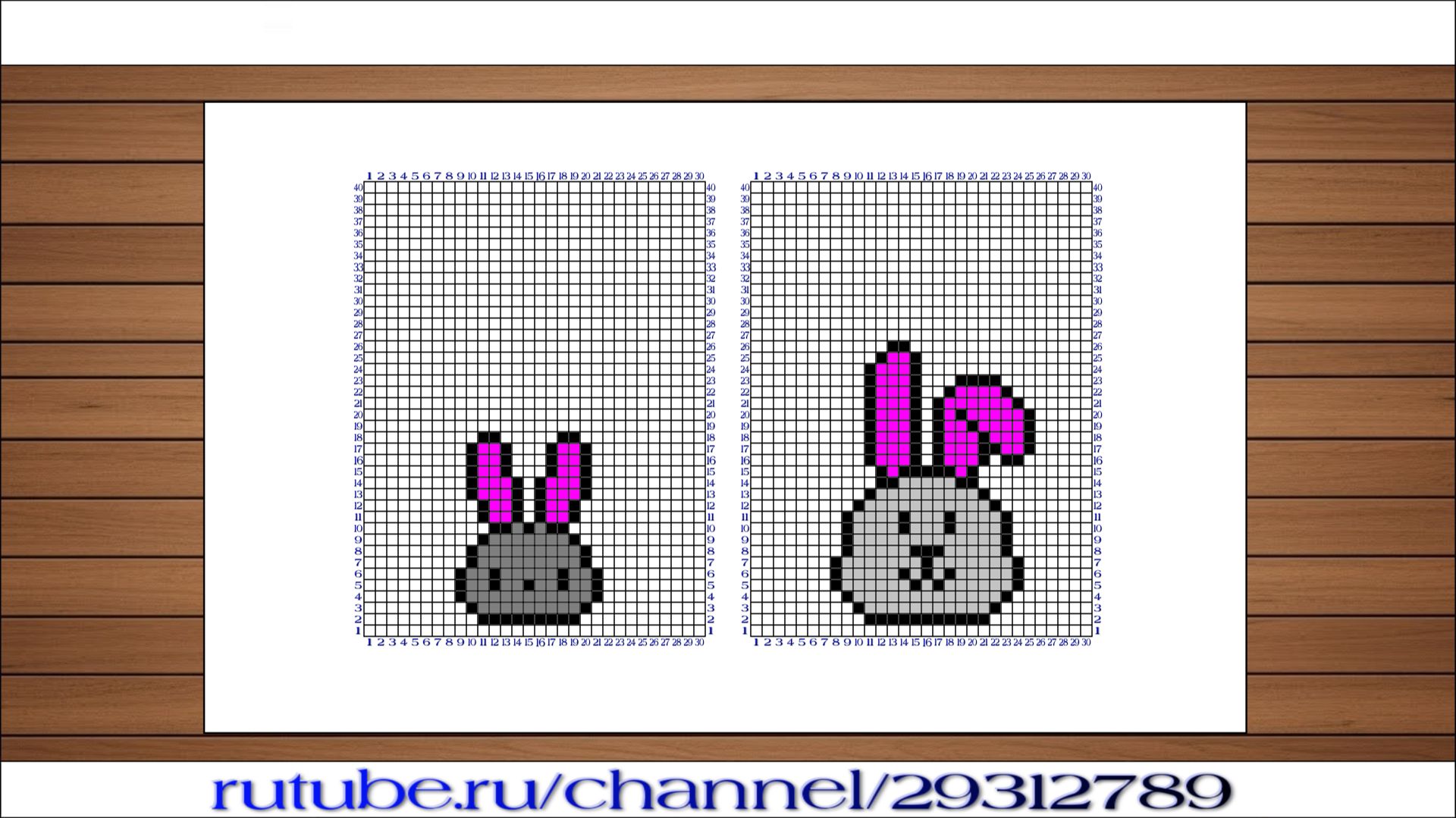 Зайчик. Как нарисовать зайчика по клеточкам в тетради?