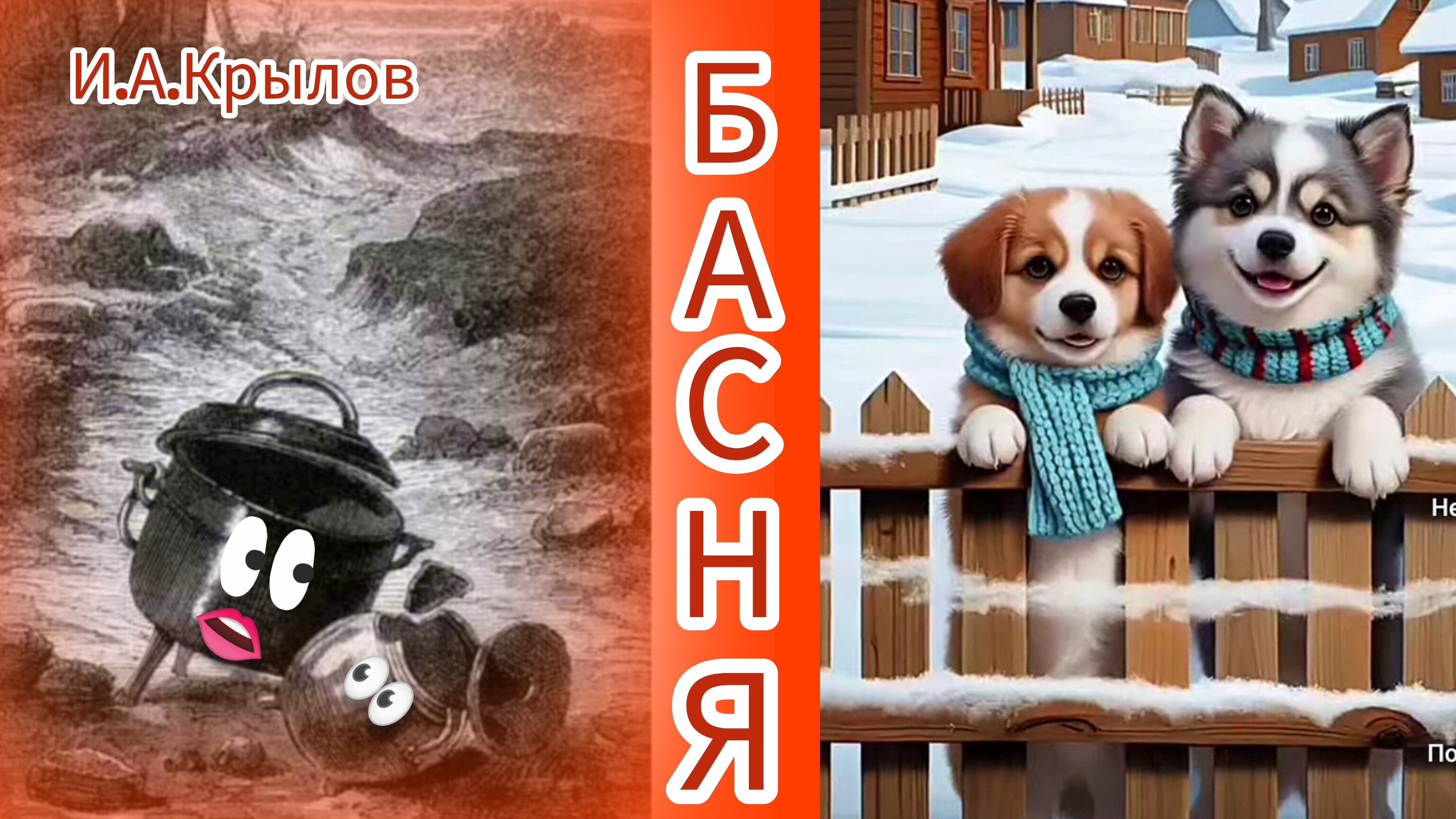 "КОТЁЛ И ГОРШОК". И.А.Крылов