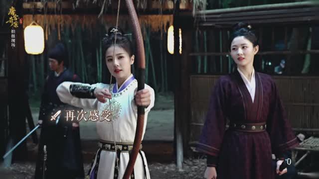 Закадровые съемки дорамы "Тайны дворца Тан: Изумрудный ветер".