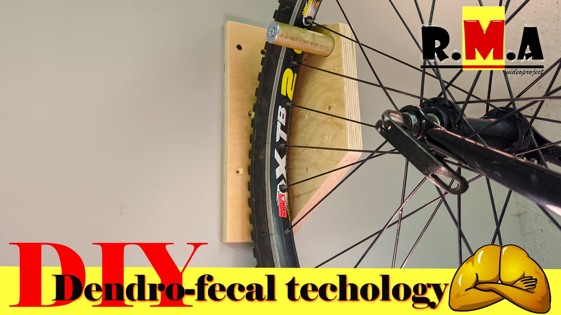 DIY кронштейн для велосипеда - на стену (легко и просто из говна и палок)