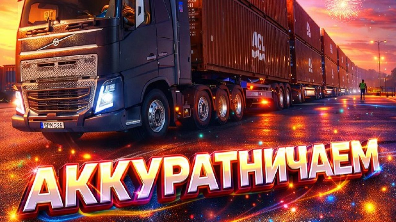 САМАЯ АККУРАТНАЯ ПОЕЗДКА В Euro Truck Simulator 2! ETS 2 Мультиплеер | КОНВОЙ
