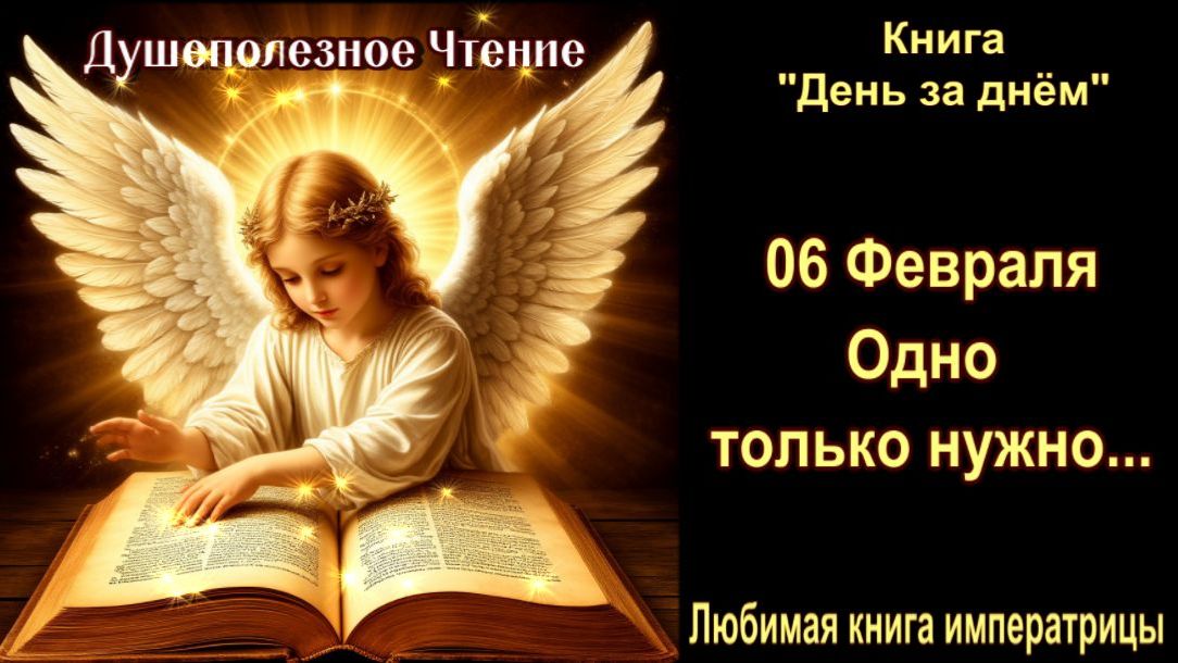 06 Февраля  "Одно только нужно..." Книга "День за днем"