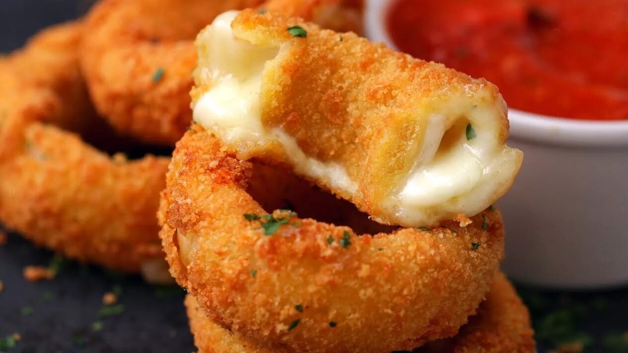 Закусочные луковые кольца 👍