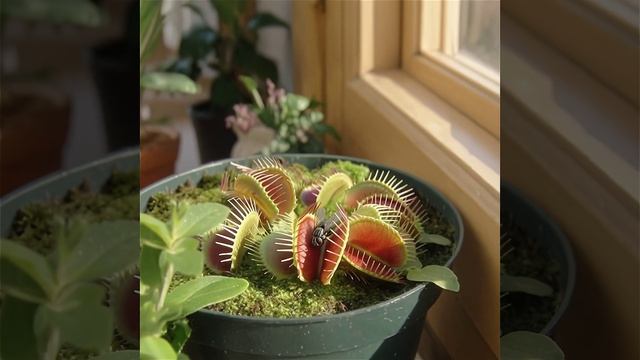 Цветок мухоловка