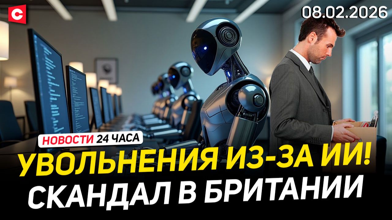 Британцев заменяет ИИ | Выборы в Японии под угрозой срыва | Погода в Беларуси | Новости 08.02