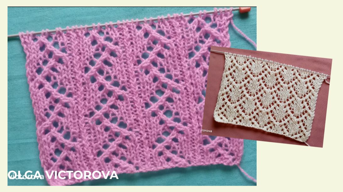 533 АЖУРНЫЕ ДОРОЖКИ СПИЦАМИ Вязание Узоры спицами